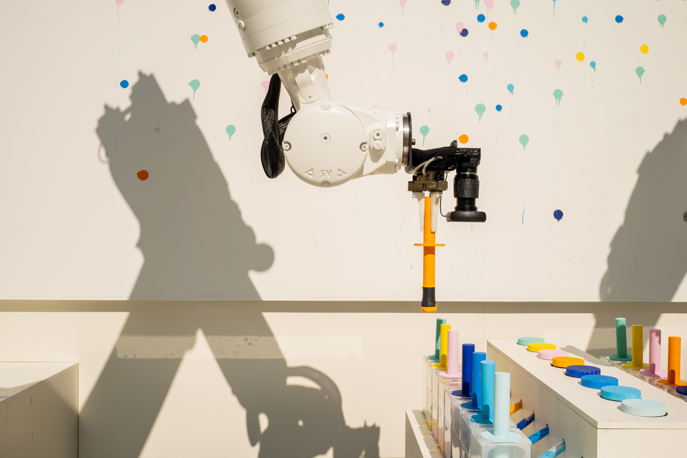 Bombay Sapphire Is Having Humans and a Robot Create a Giant Painting ...